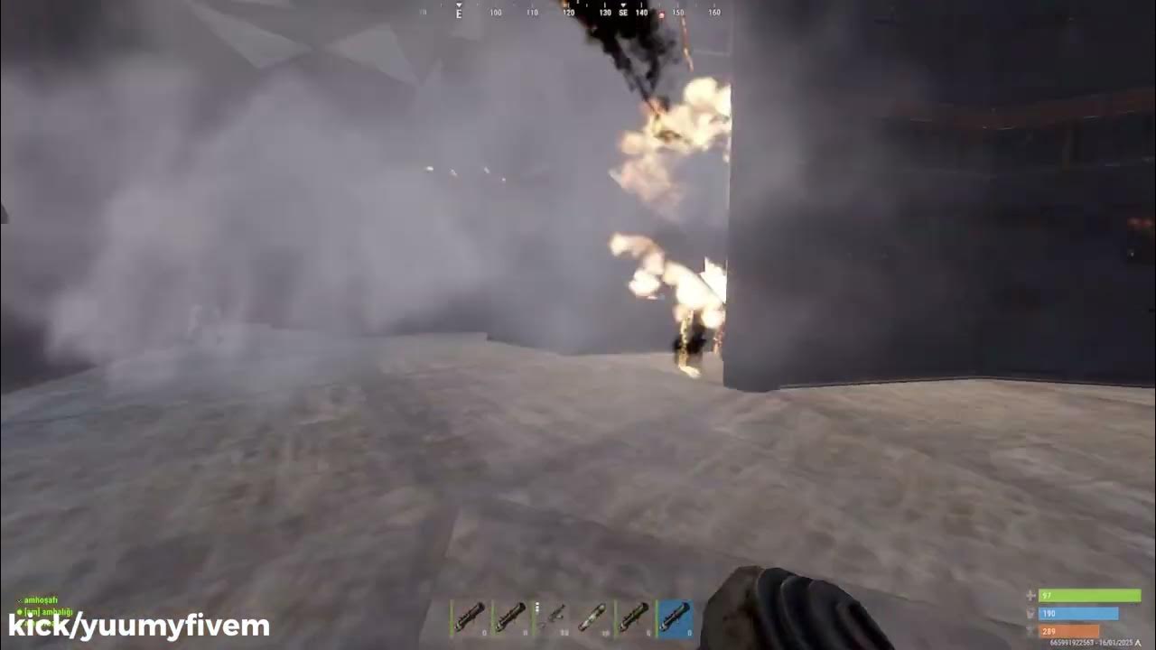 Rust 10x sunucuda online raid #rust #rustclips #rustraid - YouTube