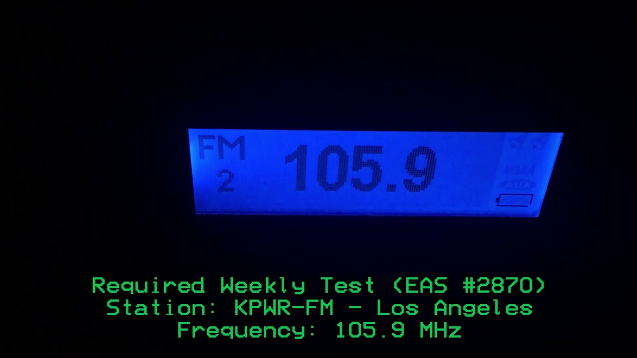 KPWR 105.9 Nighttime EAS Test (EAS #2870) 11/12/20 - YouTube