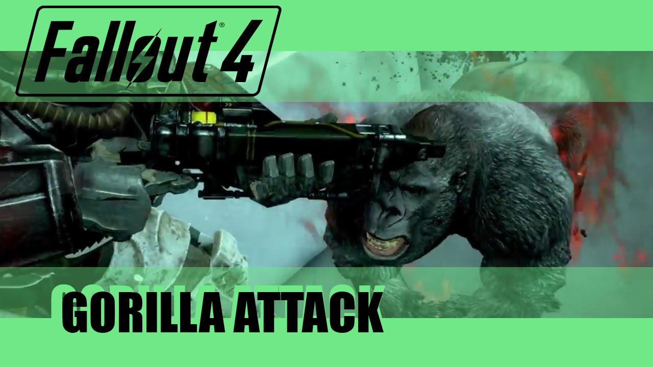 Gorilla Attack [Fallout 4] - YouTube