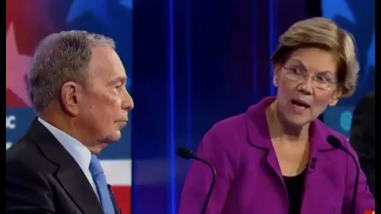 Elizabeth Warren goes viral EXCORIATING Bloomberg on debate stage - YouTube