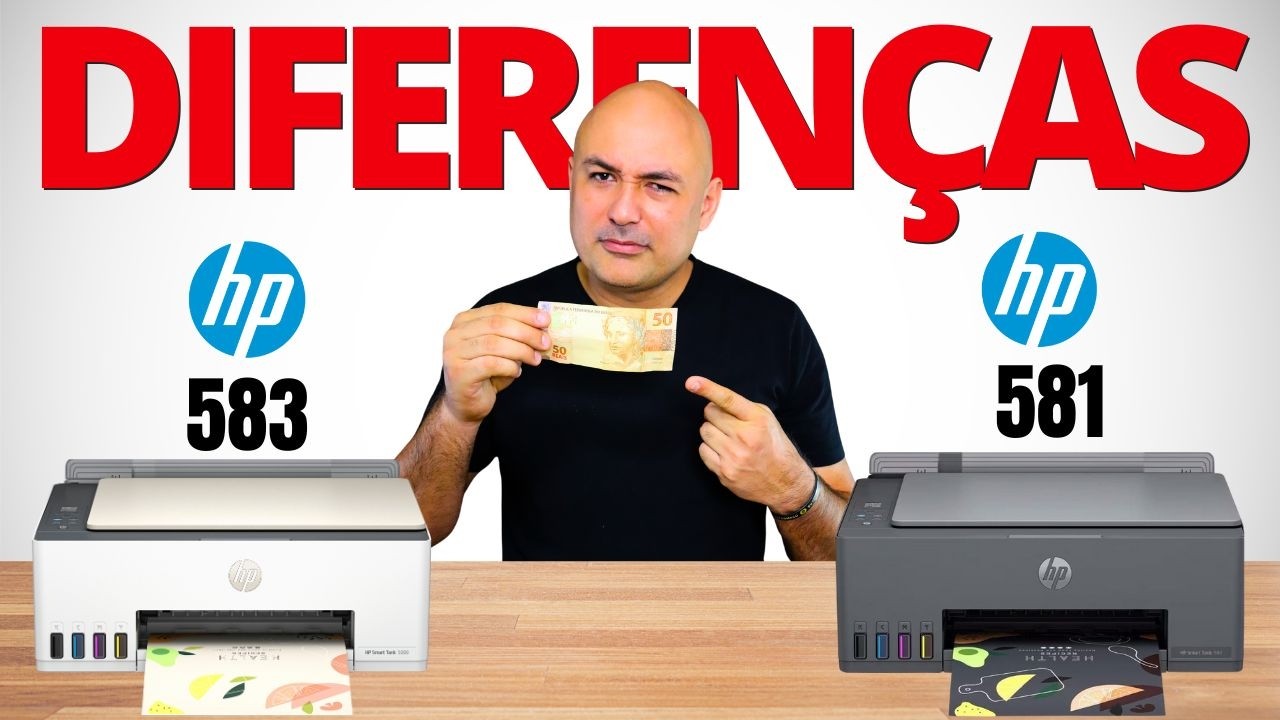 Qual é a VERDADEIRA diferença entre HP 583 e HP 581? - YouTube