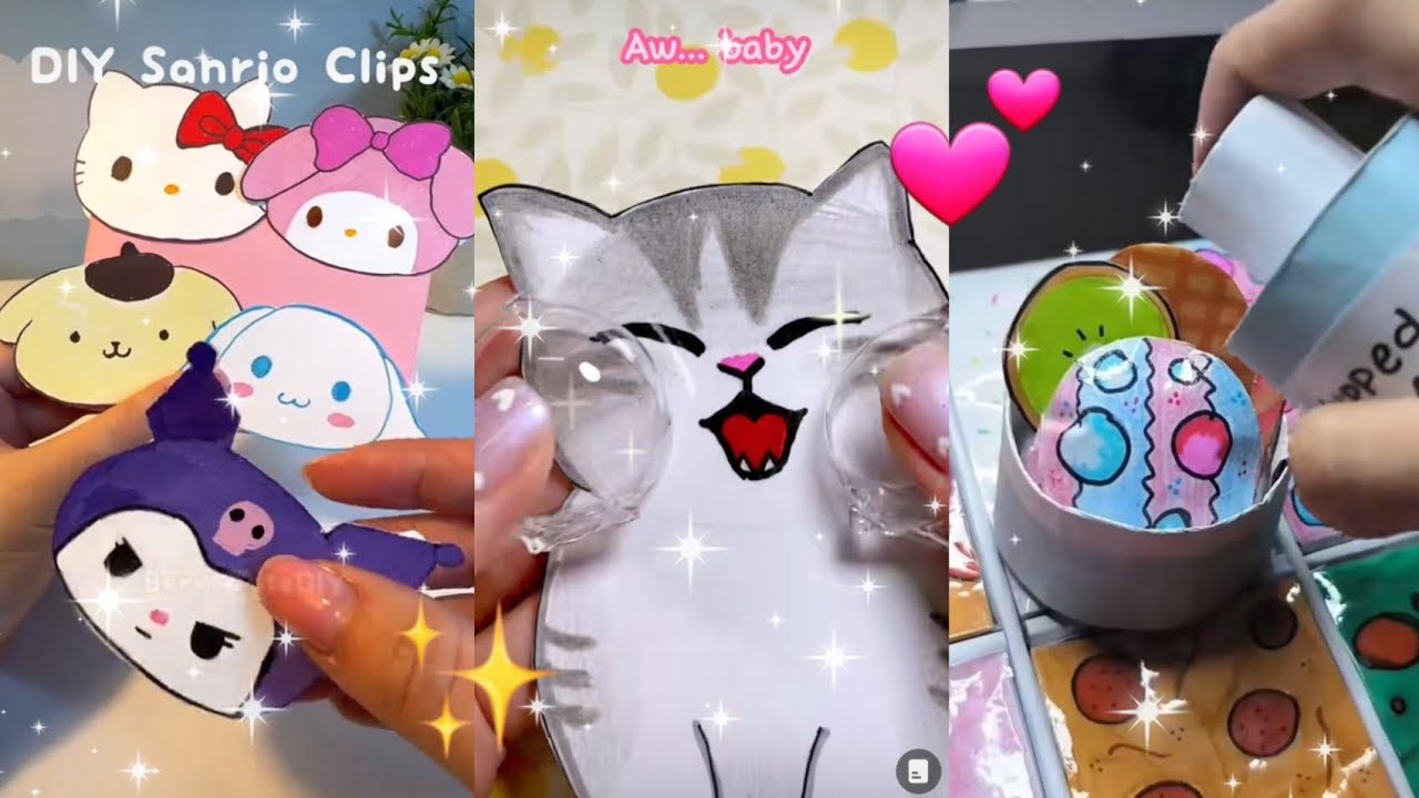 ASMR CUTE🥰 ART AND CRAFTS TO WATCH👀 WHEN YOUR FEELING CREATIVE 💕 - YouTube