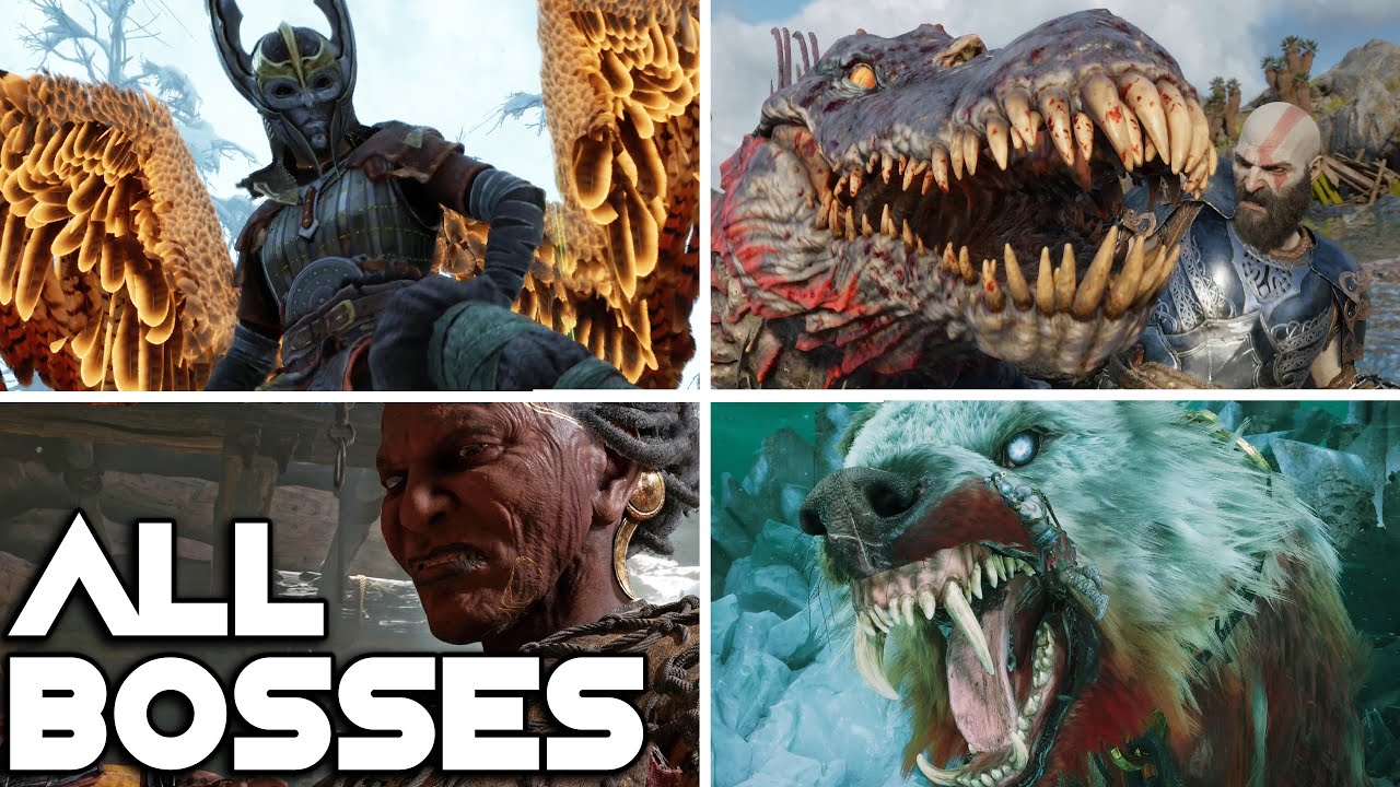 God of War Ragnarok - ALL Bosses and Secret Ending - YouTube
