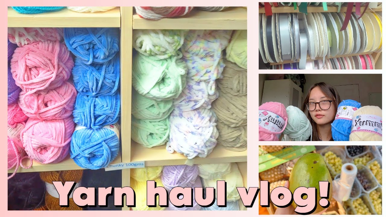 Yarn haul vlog!🧶2 days of yarn hunting🛍️│multiple towns🏠│+5 new colours ...