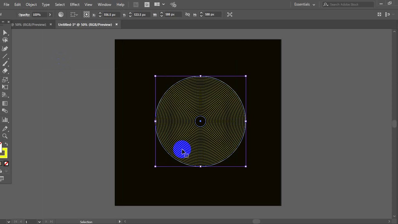 Video Tutorial Line Text Effect Adobe Illustrator - YouTube