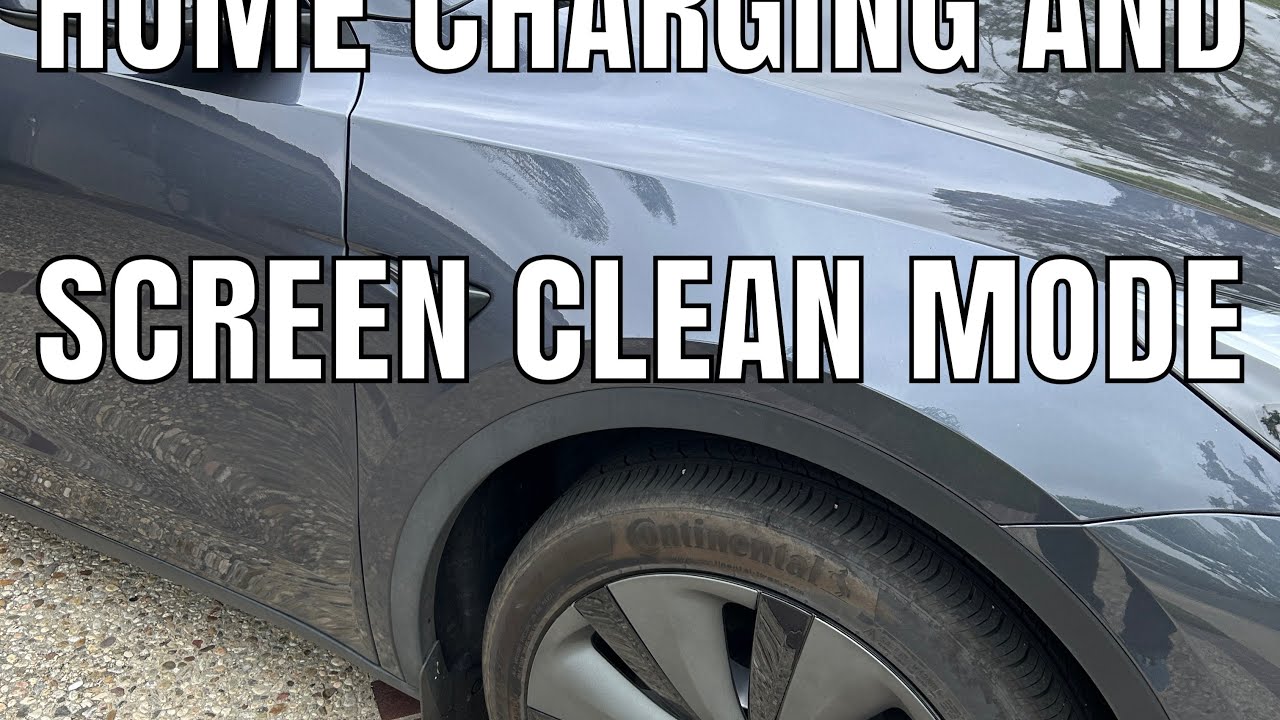 Tesla Home Charger and Screen Clean Mode [Home Charging and Screen ...