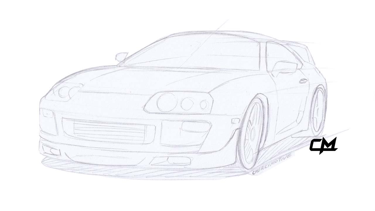 How To Draw A Car Using a ruler - YouTube