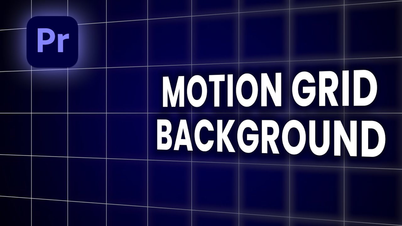 Create EPIC Motion Grid Backgrounds in Premiere Pro - YouTube