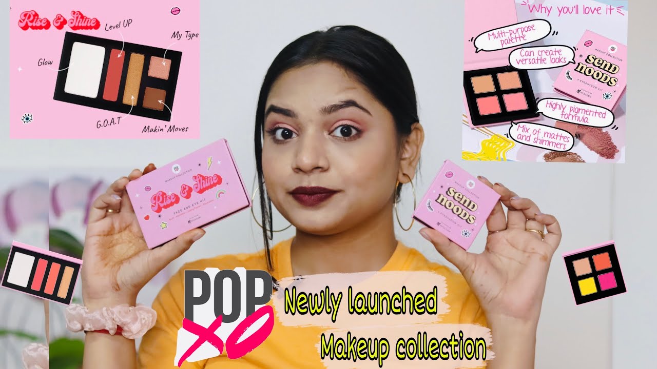 Popxo makeup collection review and trial | My glamm makeup | face kit ...