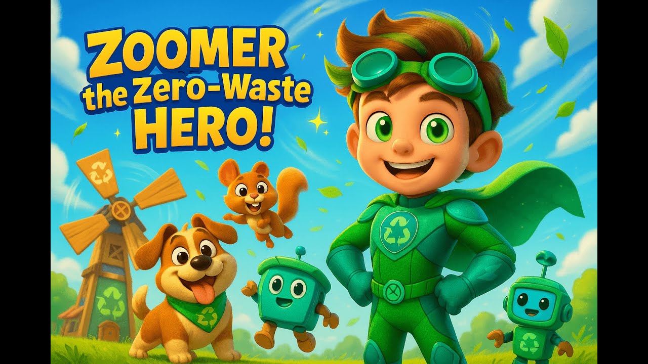 Zoomer the Zero-Waste Hero – Official Trailer | Eco Superhero Adventure ...