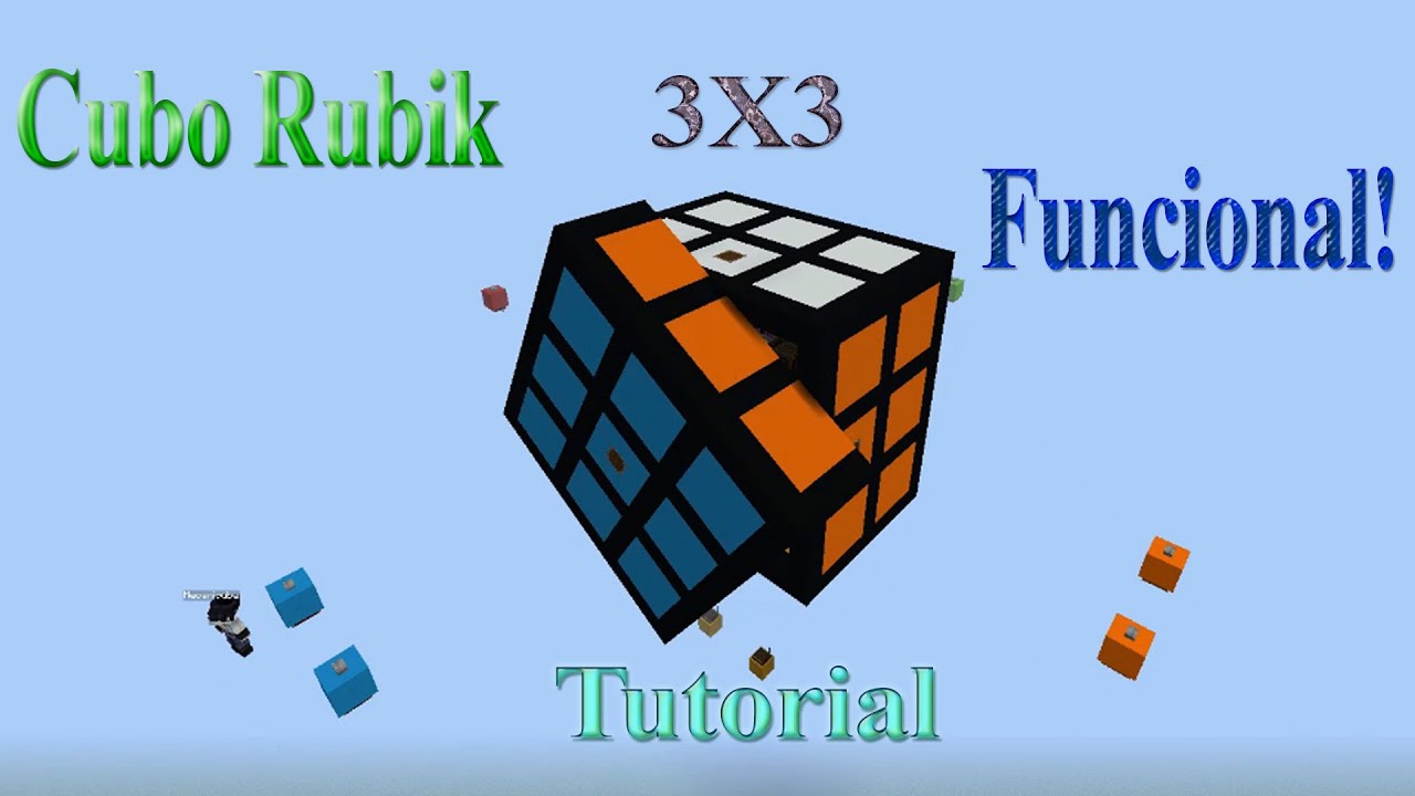 Como Hacer Un Cubo Rubik 3x3 Funcional! en Minecraft - YouTube
