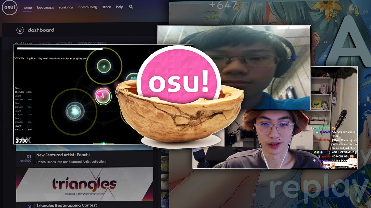 OSU! Top Players In A nutshell - YouTube