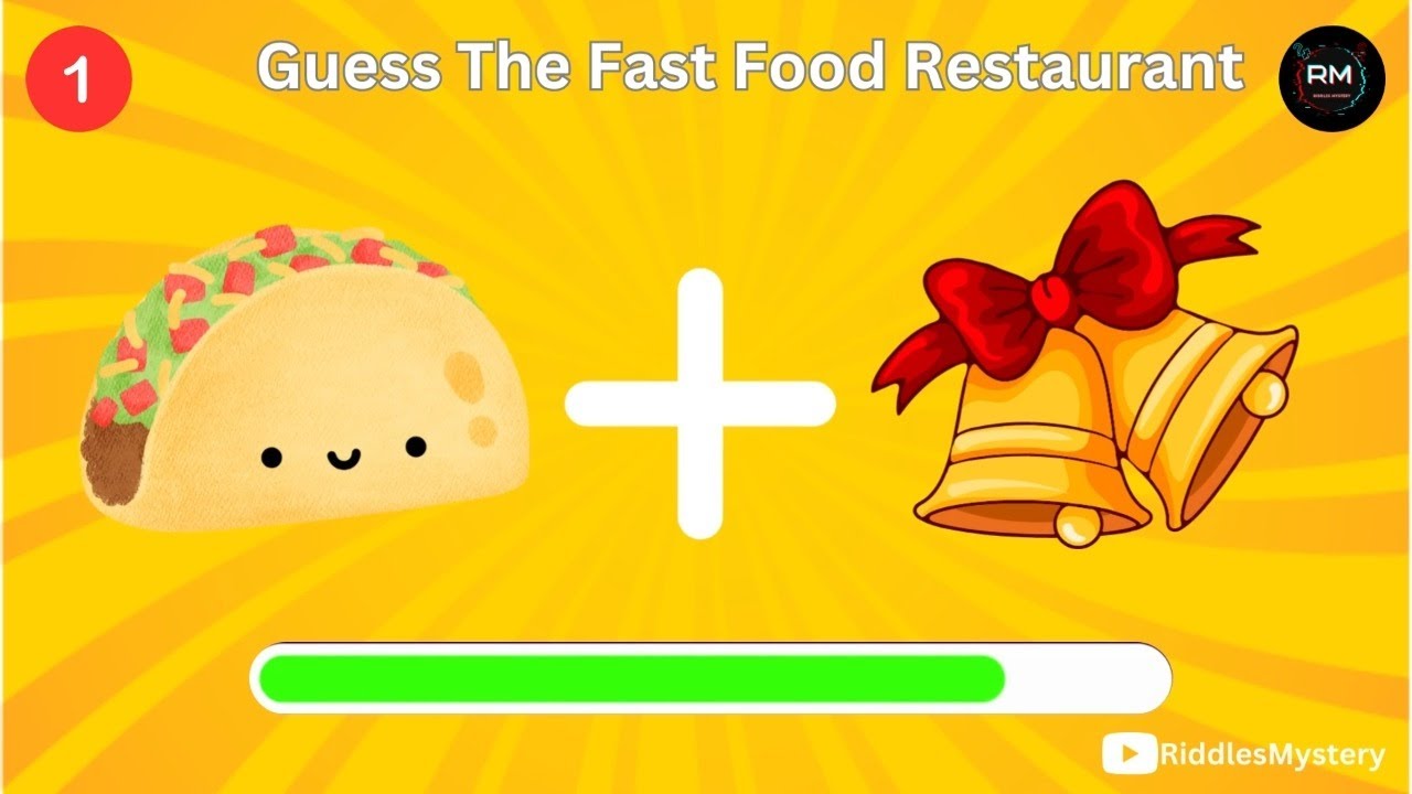Only 1% Can Guess All the Fast Food Restaurants by Emojis| Fast Food ...
