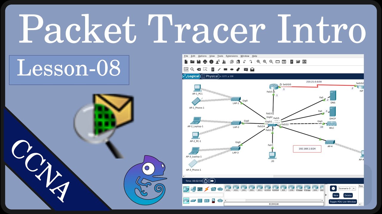 lesson 8: Introduction of packet tracer - YouTube
