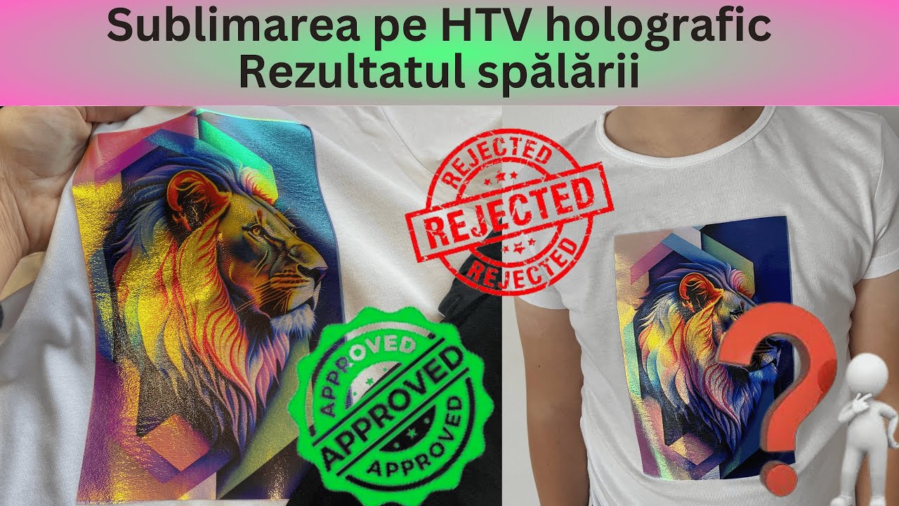 Test de Rezistență: Sublimarea pe HTV Holografic după Spălare și Uscare ...