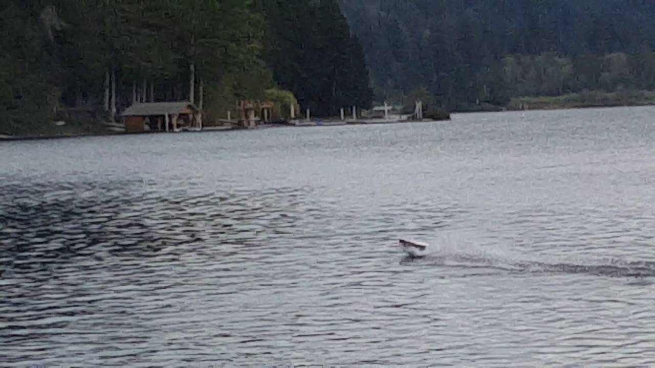 Rc 45 inch Scarab model boat - YouTube