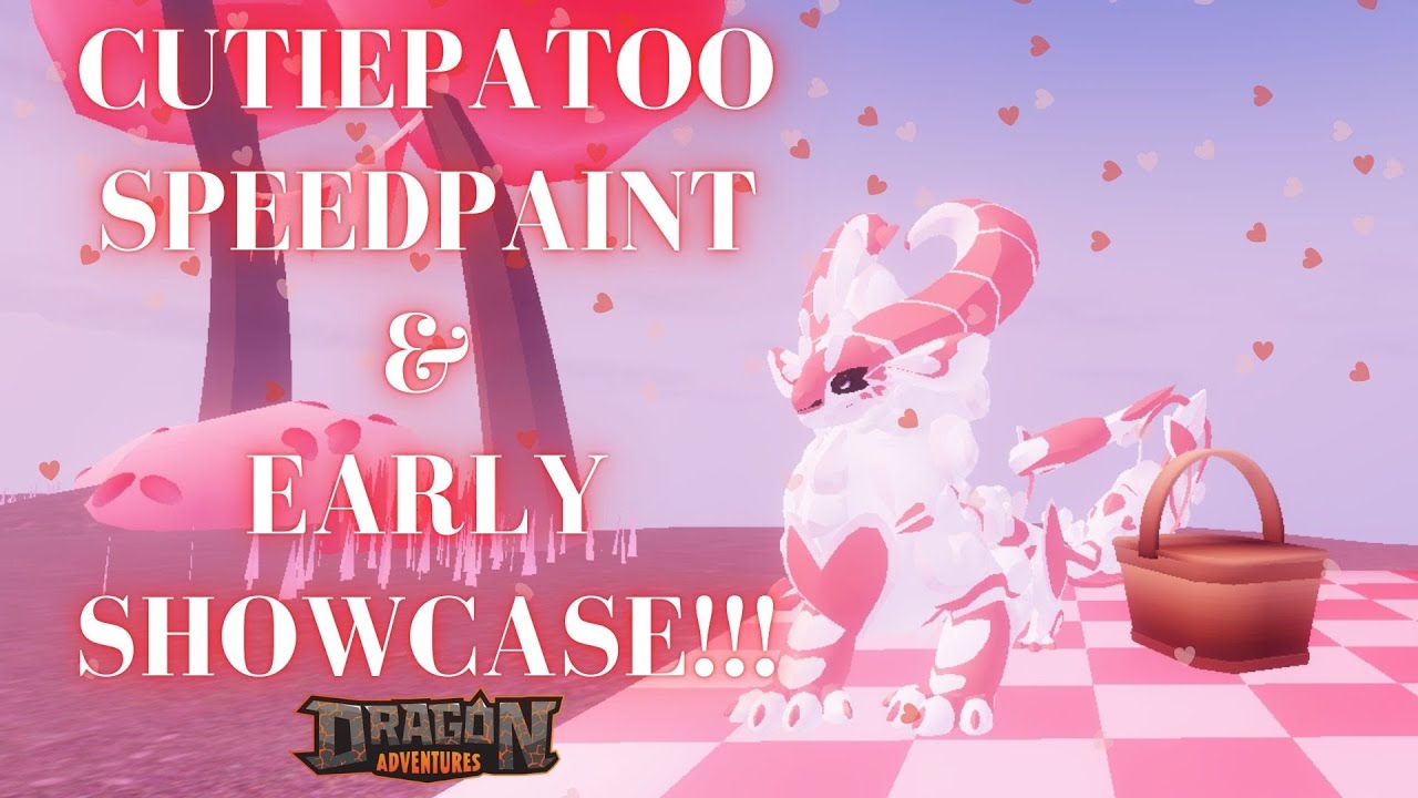 Cutiepatoo SPEEDPAINT & SHOWCASE!!! (Valentines event) -Dragon Adventures-ROBLOX - YouTube