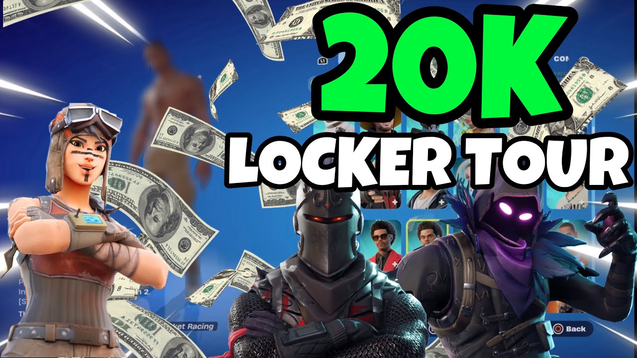 20 THOUSAND DOLLAR LOCKER TOUR *READ DESC* - YouTube