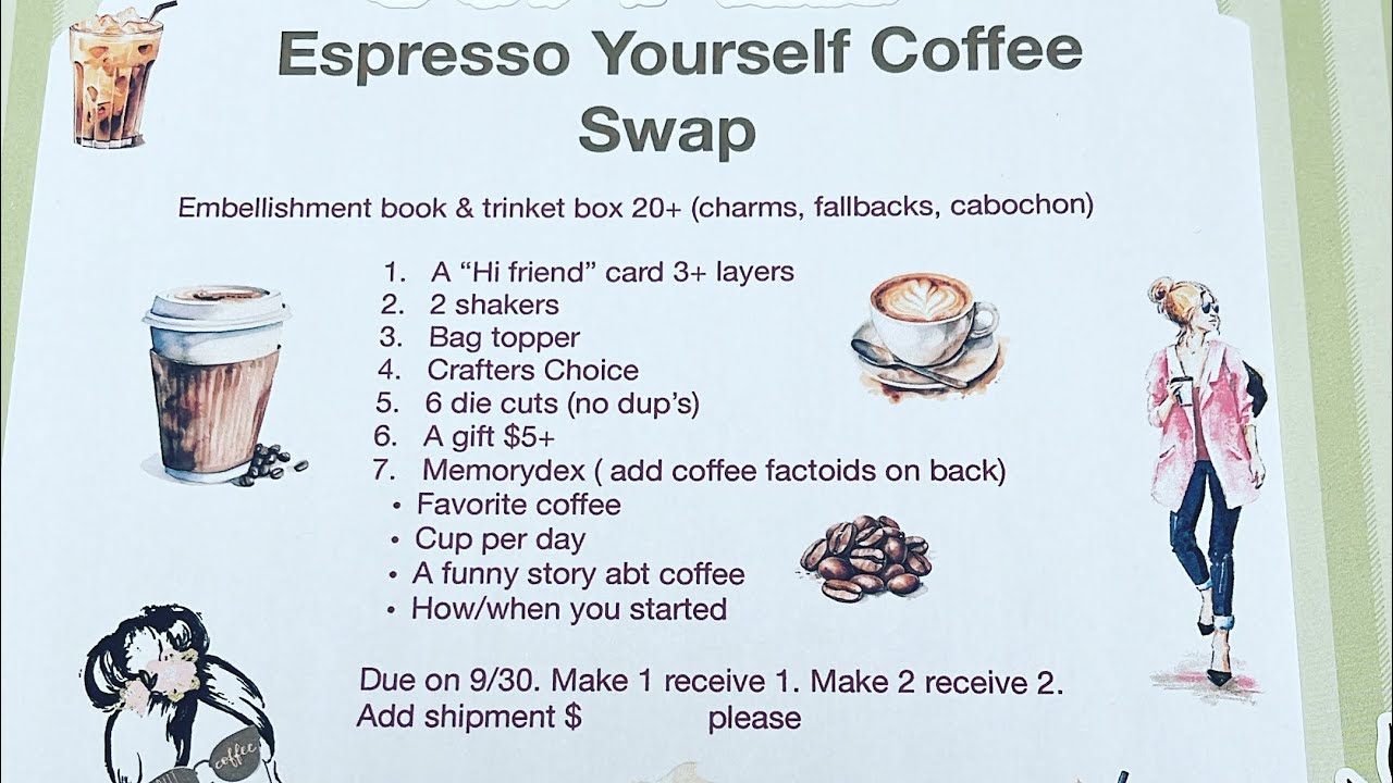 Espresso Yourself ☕️ Swap reveal #7 - YouTube