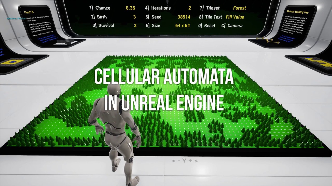 Cellular Automata v2 with Tile Bitmasking in Unreal Engine - YouTube