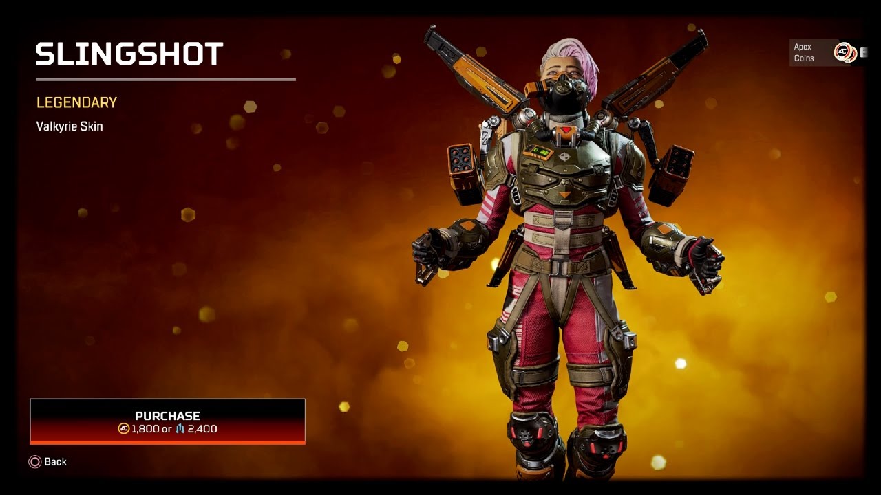 (3rd Person) Slingshot Valkyrie Skin | Apex Legends | Unshackled Event ...