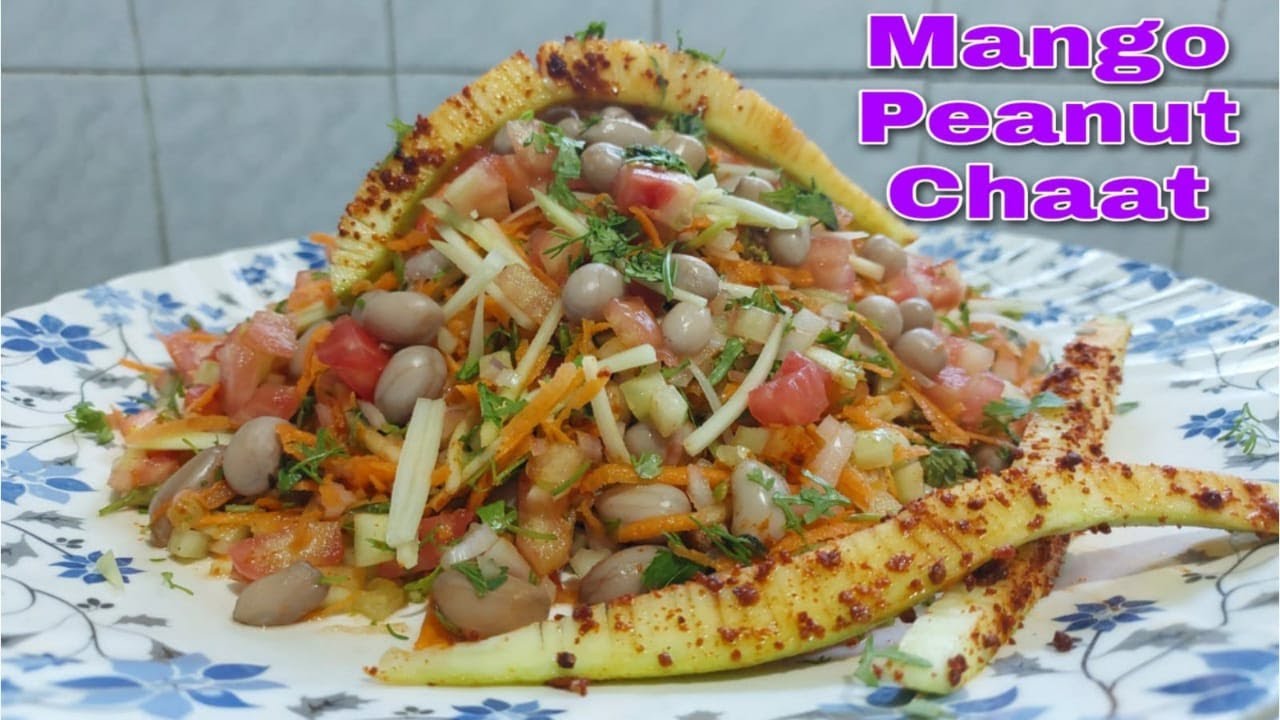 Quick and Easy Healthy Evening Snacks Mango Peanut Chaat | Mango Peanut ...