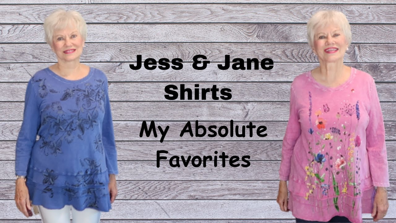 Jess and Jane: My Favorite Shirts - A Mini-Fashion Show - YouTube