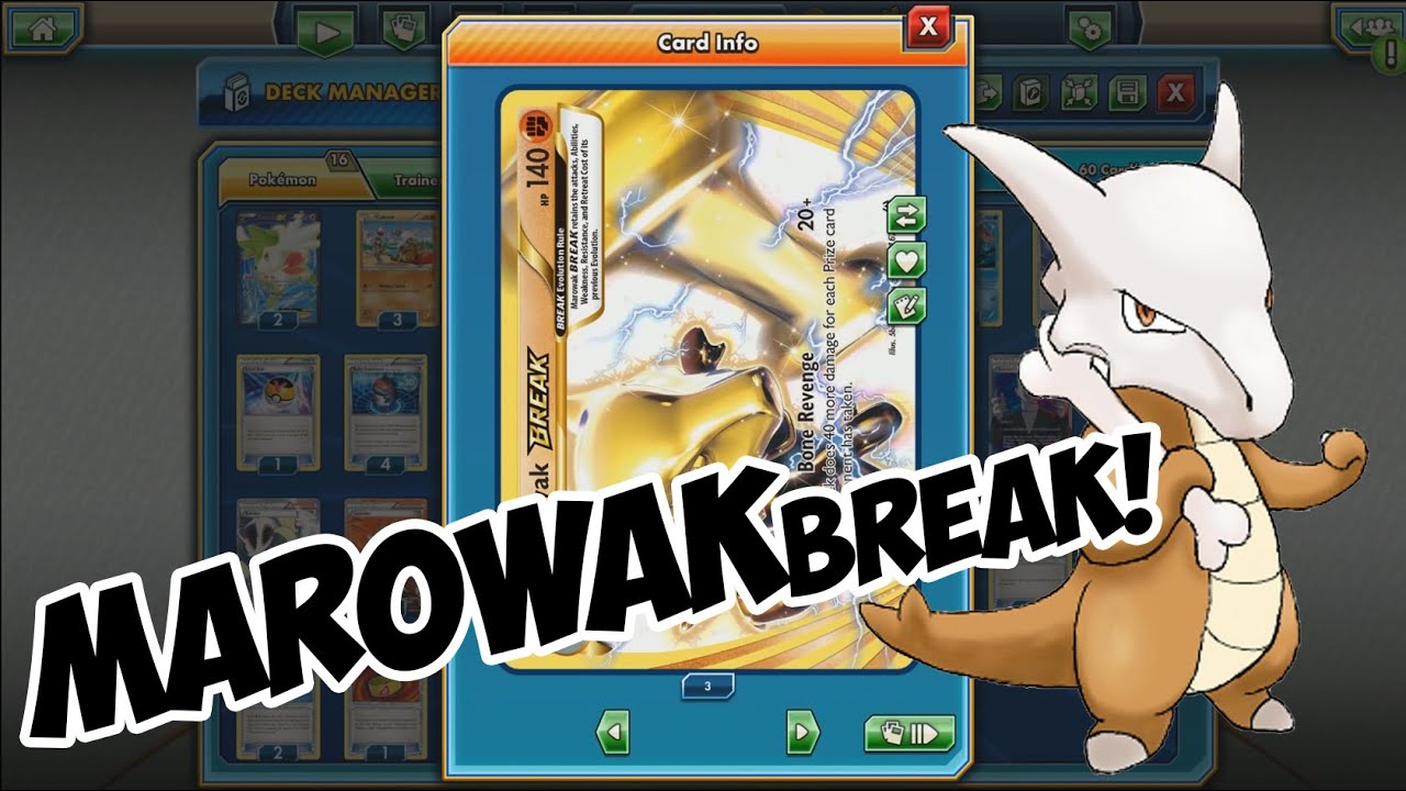 Marowak Break! Pokemon Trading Card Game Online - YouTube
