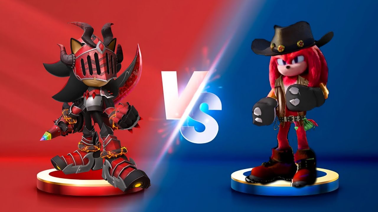 Sonic Dash- Dragon Hunter Lancelot VS Treasure Hunter Knuckles _Movie ...