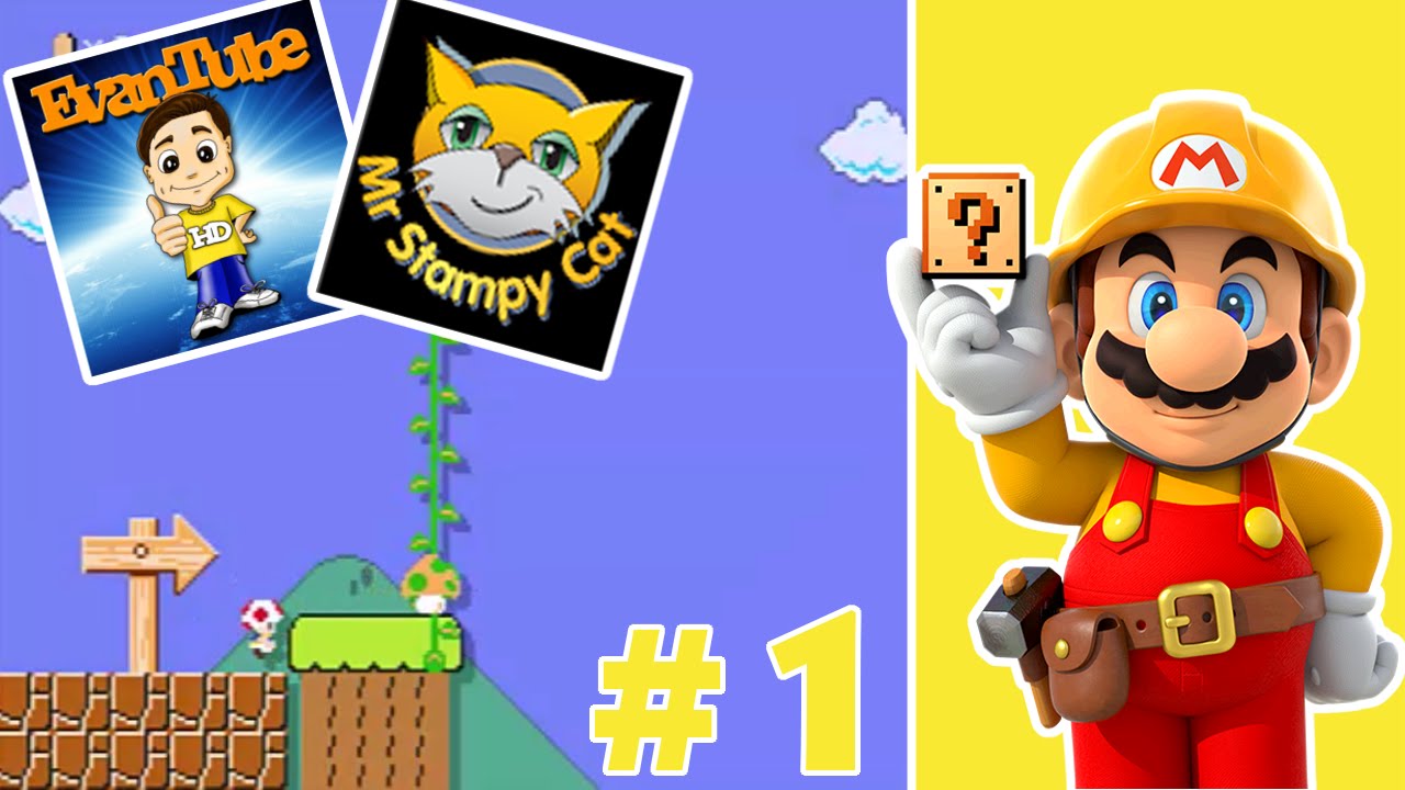 Super Mario Maker Gameplay - Part 1 - YouTuber's Levels - YouTube