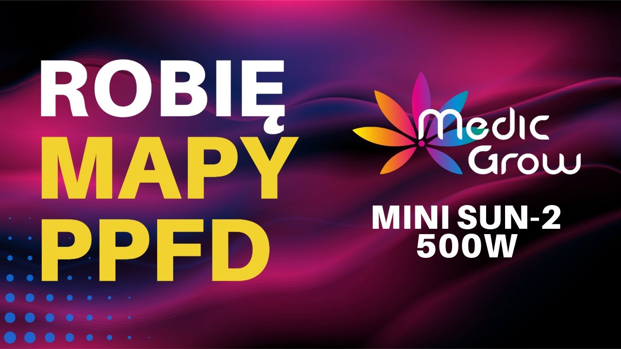 NOWA LAMPA - mapa PPFD i prezentacja Medic Grow MINI SUN-2 500W - YouTube