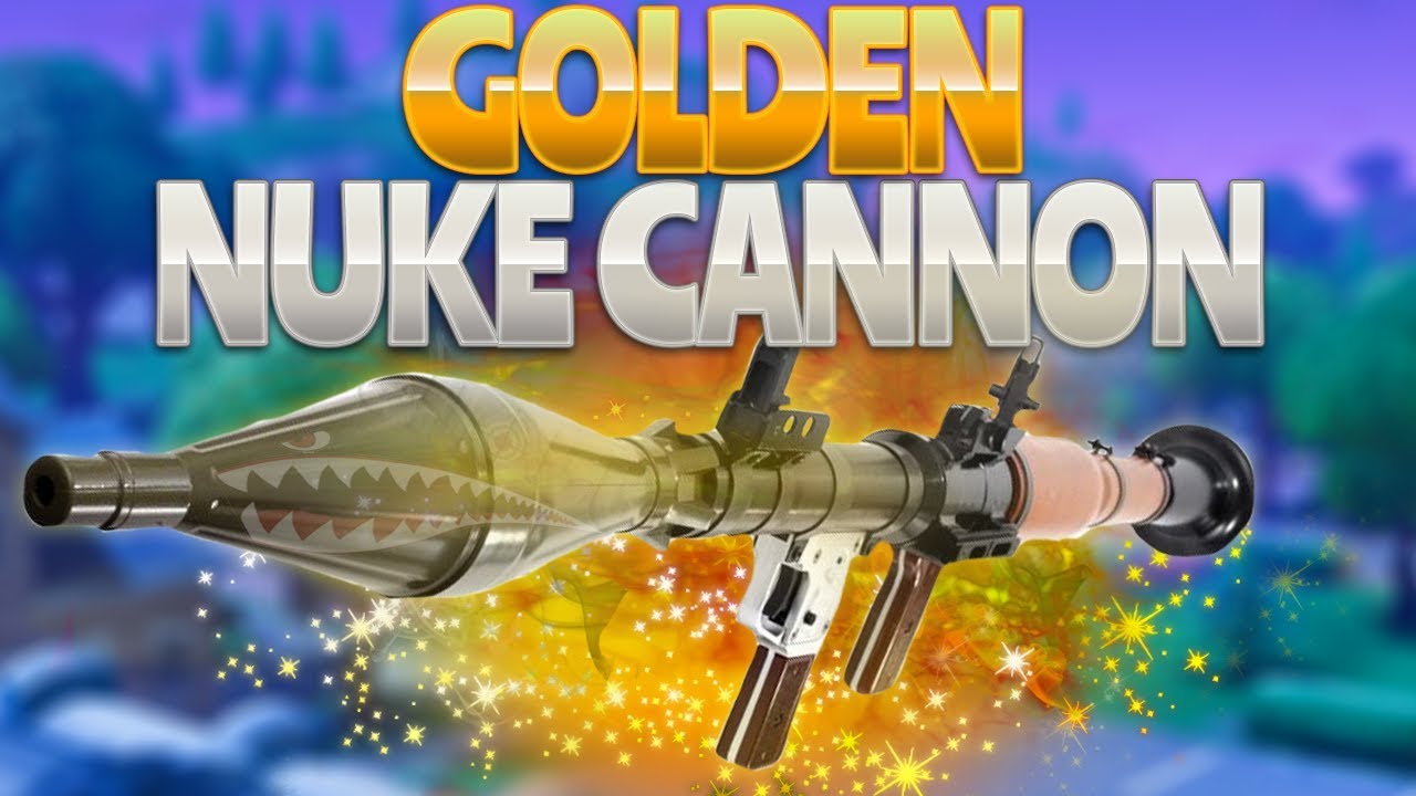 GOLDEN NUKE CANNON (Fortnite Battle Royale) | rhinoCRUNCH - YouTube