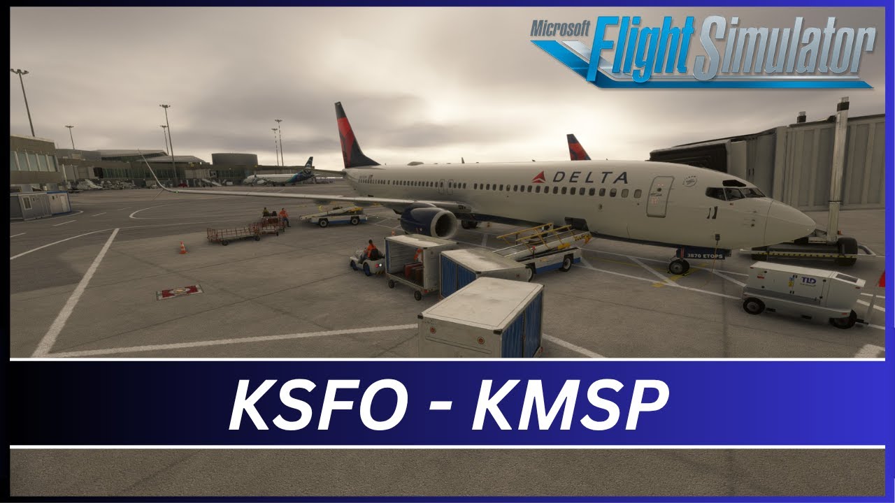 MSFS 2020 / Real World Delta Ops / San Francisco To Minneapolis - YouTube