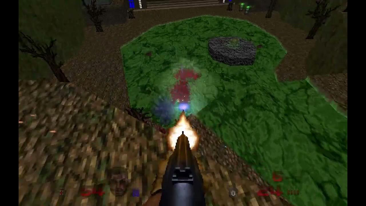 Brutal Doom 64 v2 666 - Freedoom1 E1M1 - YouTube