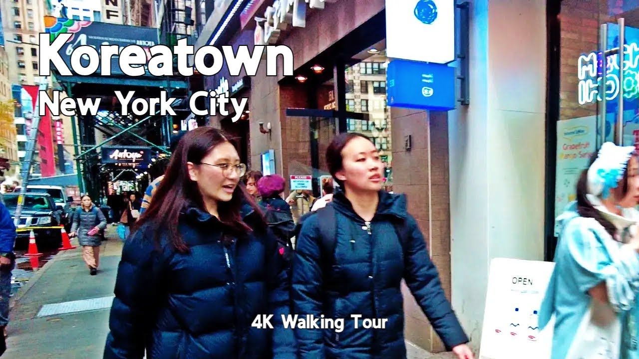 Koreatown or K-Town - Lively Neighborhood | NYC | 4K Walking Tour - YouTube