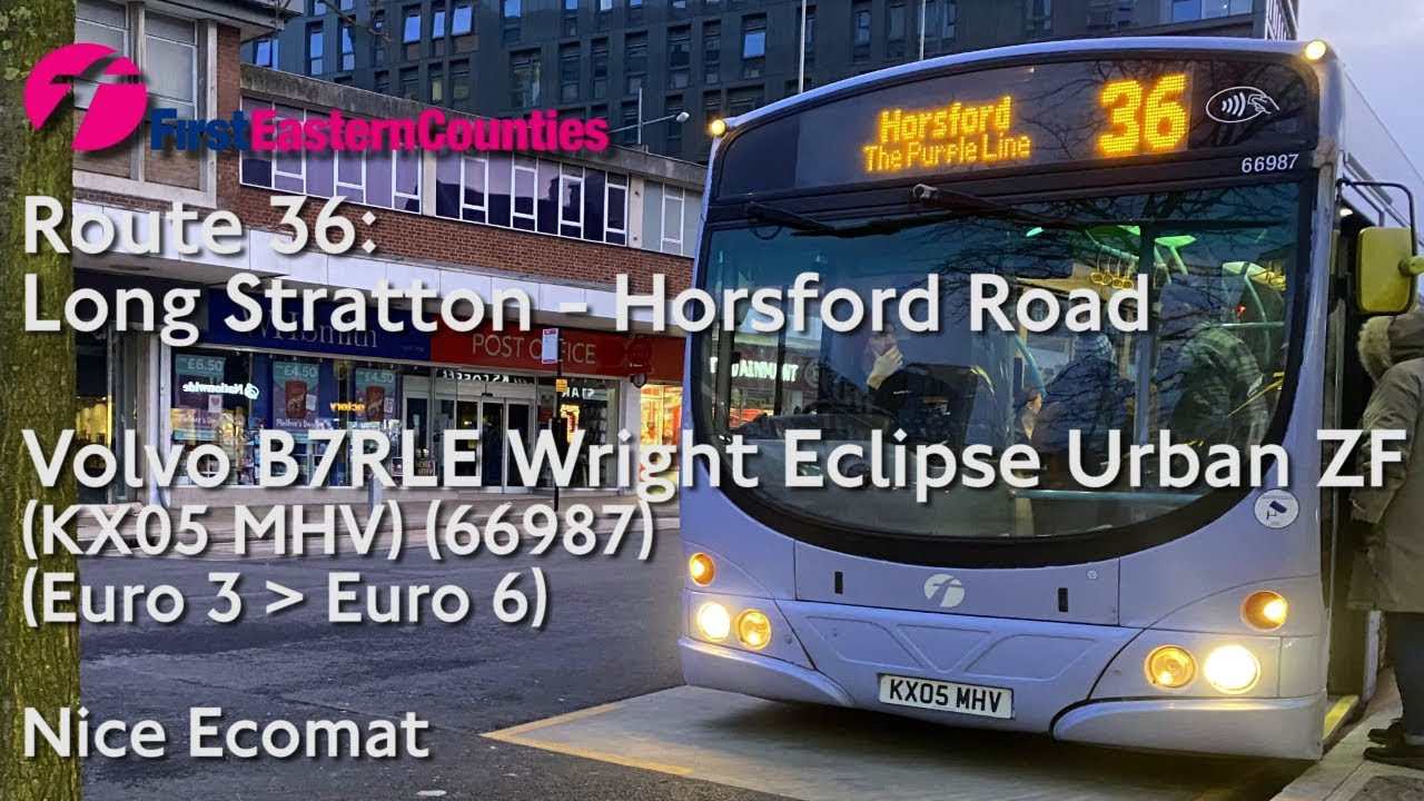 Nice Ecomat | First Norwich Route 36 | KX05 MHV (66987) | Volvo B7RLE ...