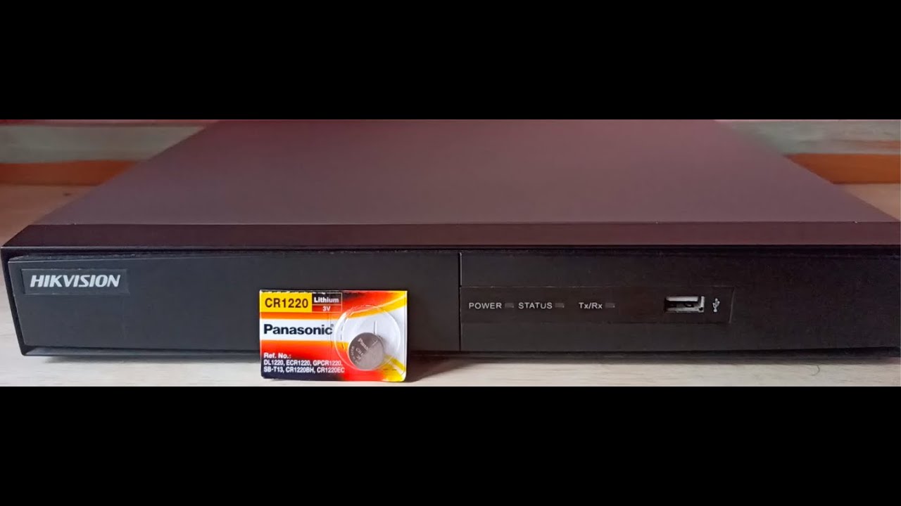 How to replace a CMOS battery in a DVR (Hikvision)? - YouTube