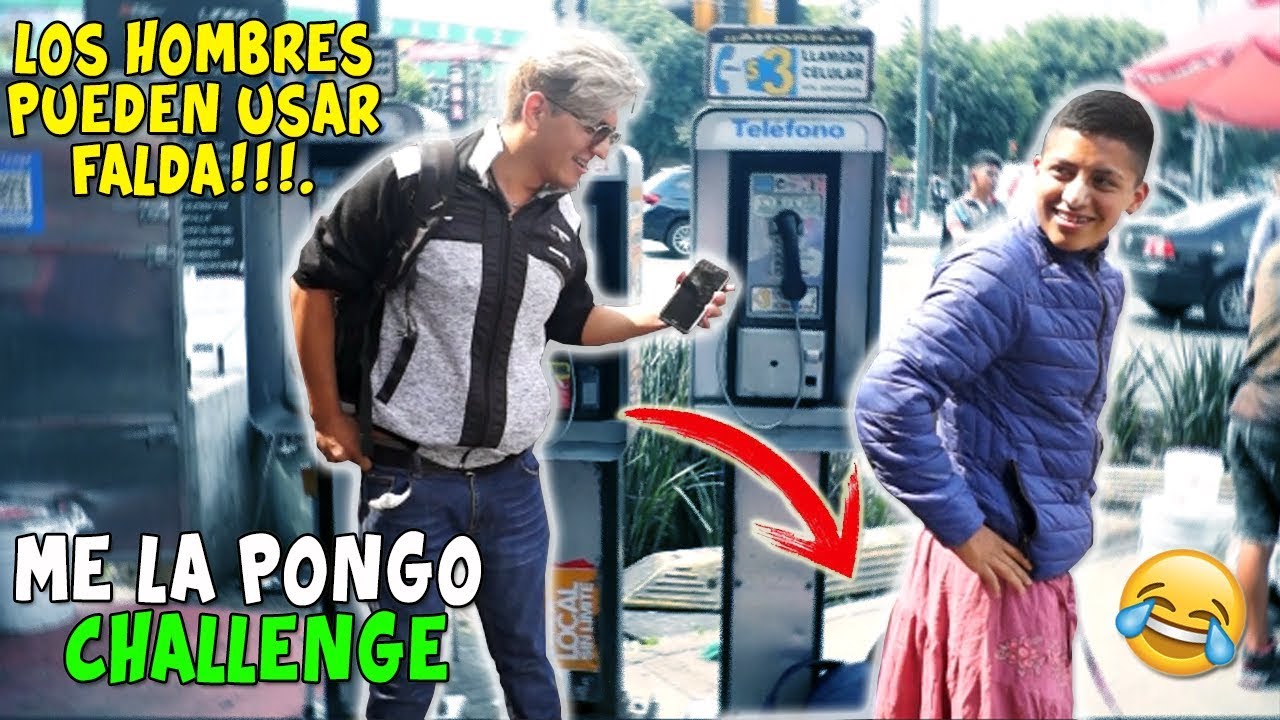 Los niños USAN FALDA en la CDMX | Me la pongo Challenge - YouTube