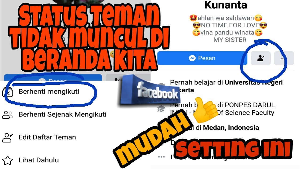 Setting!! Status Teman Tidak Timbul di Beranda FB || 2021 - YouTube