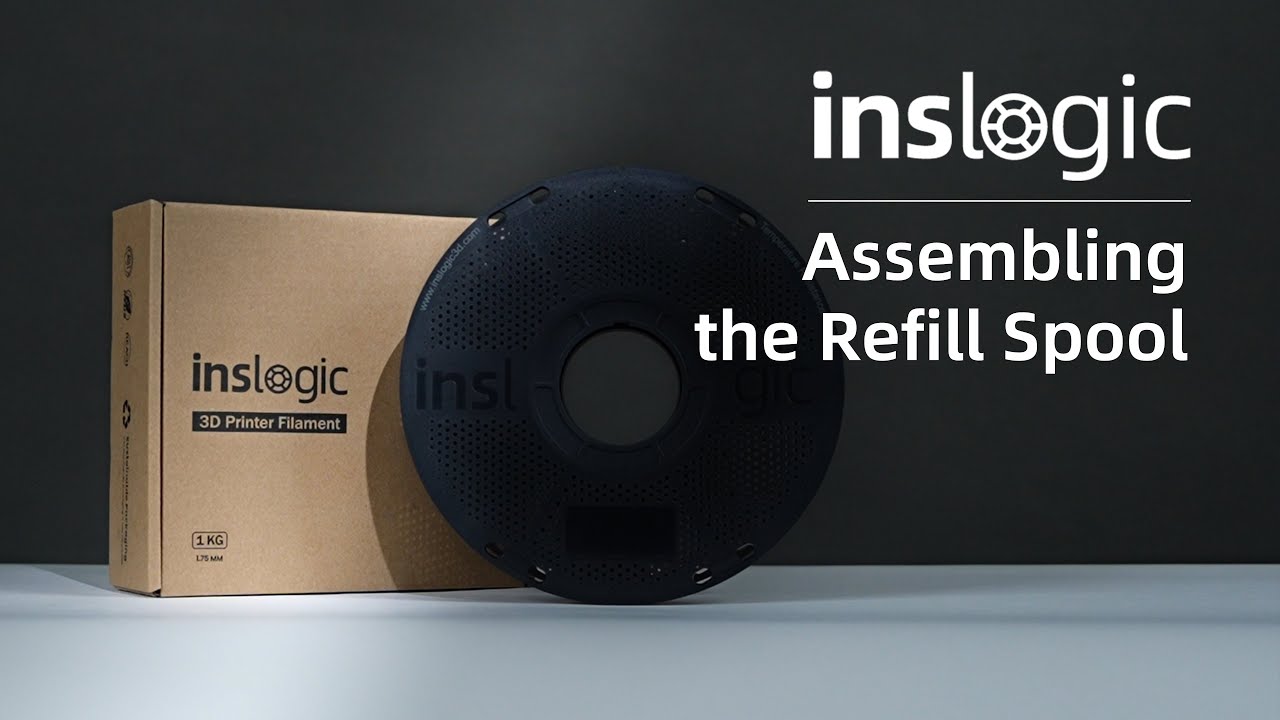 How to Use Inslogic 3D Printing Reusable Spool and Refill - YouTube