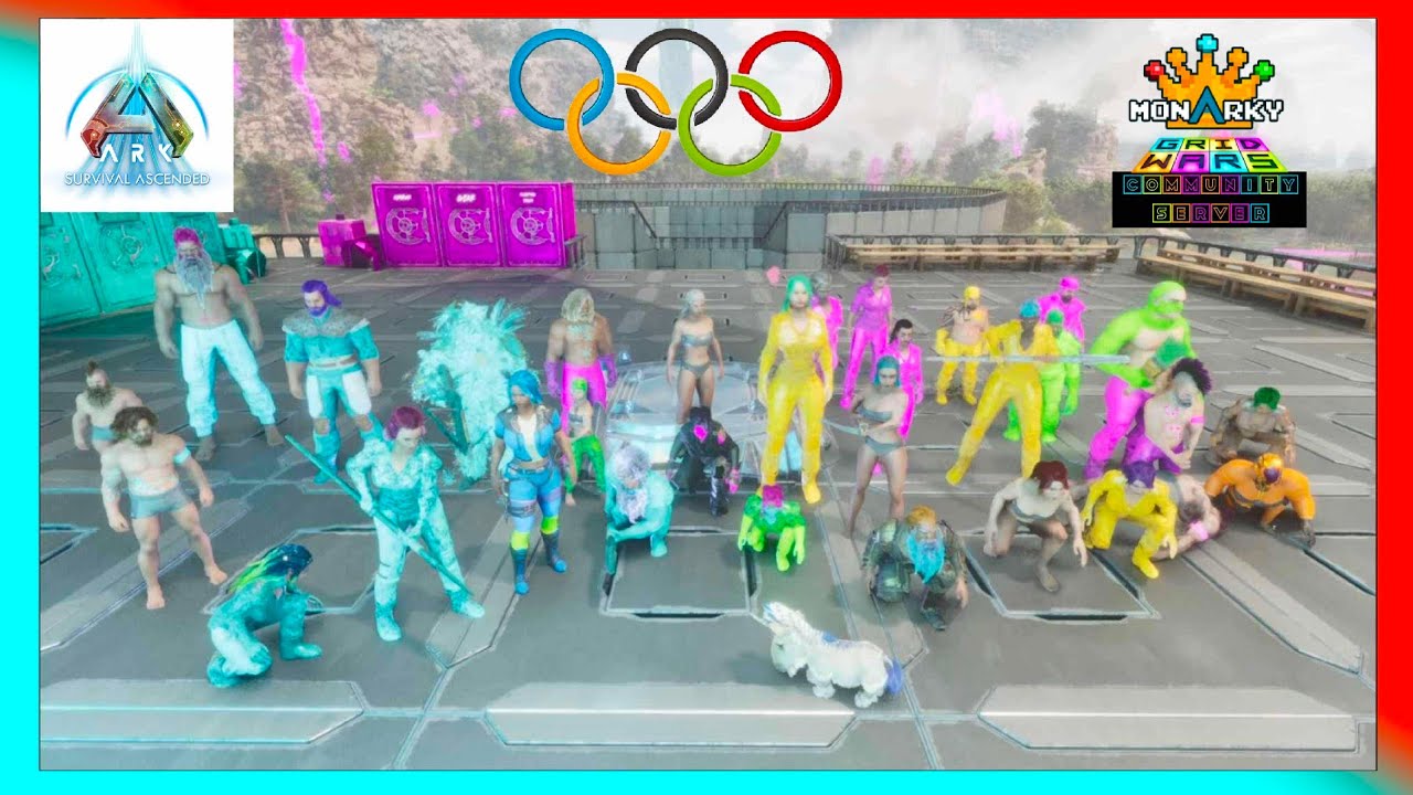 Ark Olympics Monarky community server, Grid Wars, Ark Survival Ascended ...