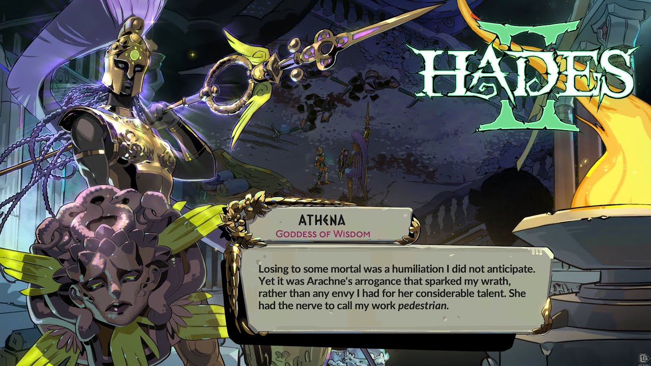 Athena salty about losing to Arachne (Curse Prophecy Epilogue) | Hades ...