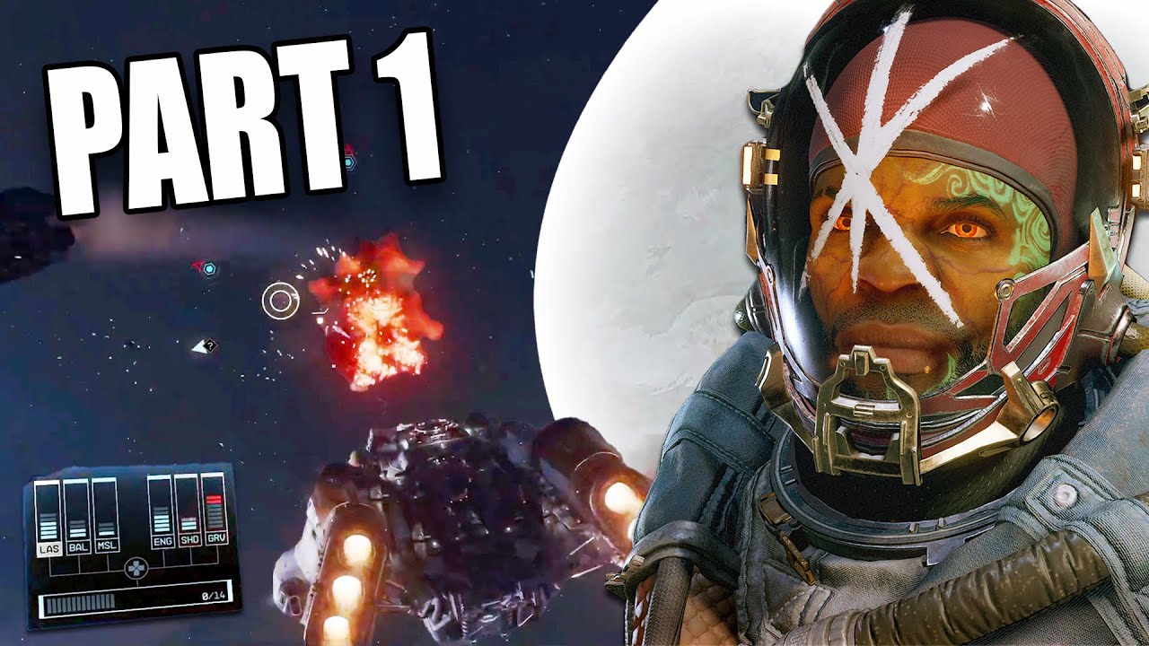 STARFIELD's SPACE DEMON MASSCRES THE CRIMSON FLEET PART 1 - 3rd Person ...