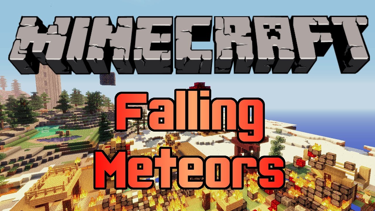 Minecraft - Mod: FALLING METEORS | Explosions, Kittys & MORE! - YouTube