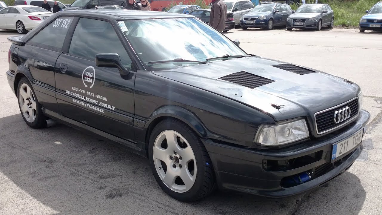 400++hp Audi S2 Coupe 2.2t 20v sound & launch - YouTube