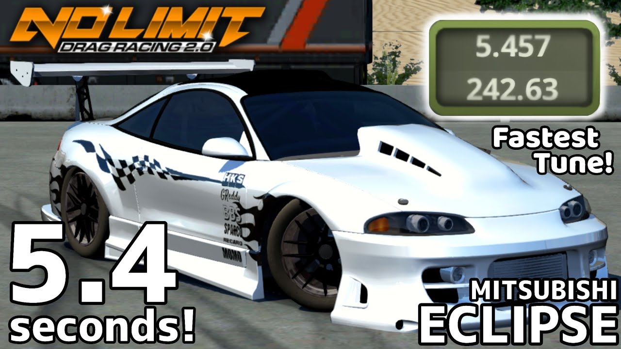 Fastest Mitsubishi Eclipse Tune - 5.457 Seconds 1/4 Mile! Version 2.1.5 ...