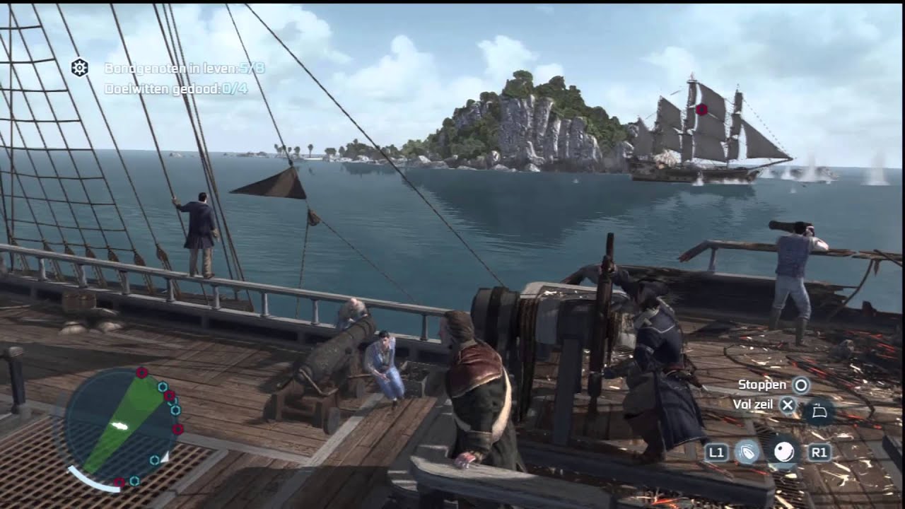 Assassin's Creed 3 - Seabattle #12 - Protect the merchant ships - HD ...