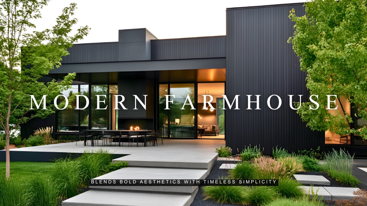 Timeless Elegance: Inside the All Black Modern Farmhouse with Open Air ...