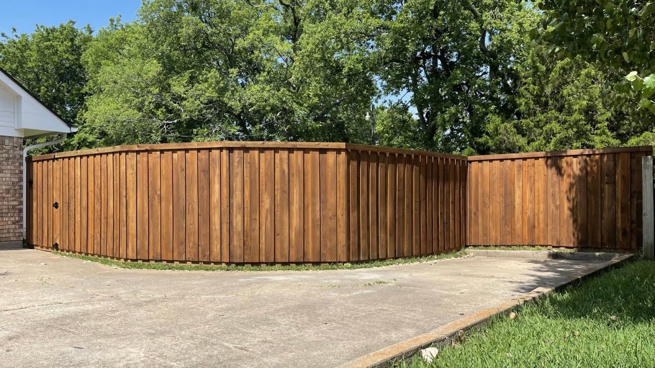 6’ pre-stained board on board with trim - YouTube