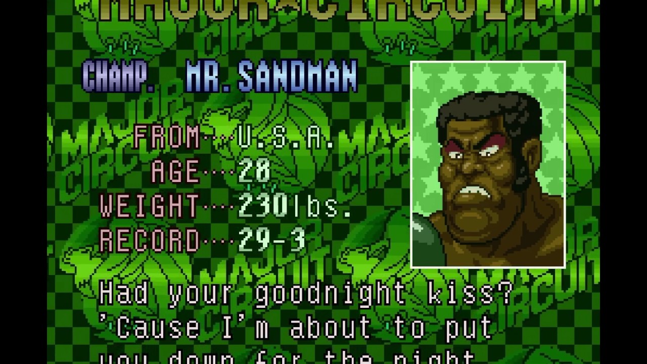All Nintendo Music HQ ~ Vol. 138 - Super Punch-Out!! : 13 - Mr. Sandman ...